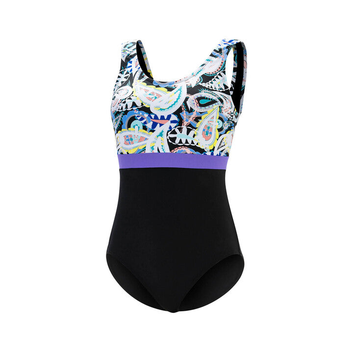 Aquashape Women's Wanderlust Color Block Moderate Scoop Back One Piece ...