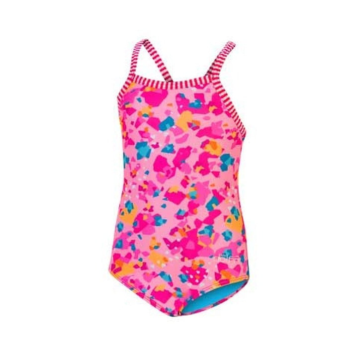 Little Dolfin Girls One Piece Swimsuit Pink/Multi