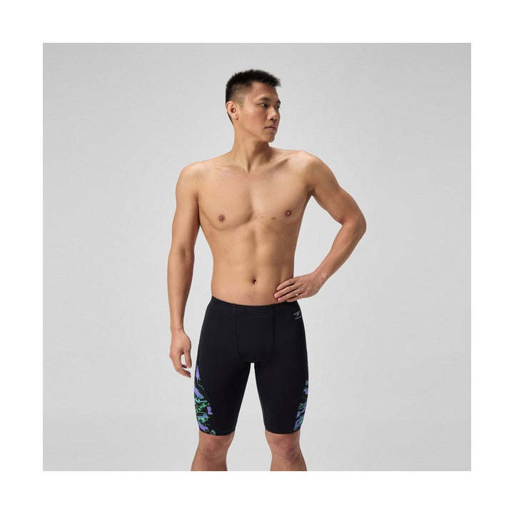 Speedo Men's Printed Side Spliced Jammer Swimsuit