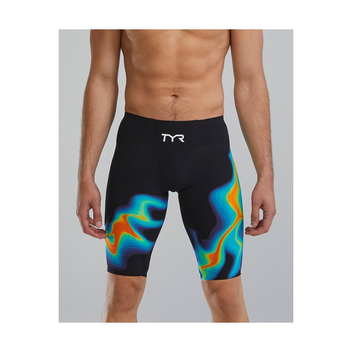 TYR Men's Venzo High Waist Technical Jammer Swimsuit - Infrared