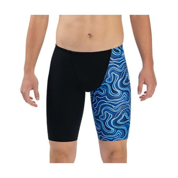 Dolfin Men's RelianceTsunami Blue Asymmetrical Swim Jammer