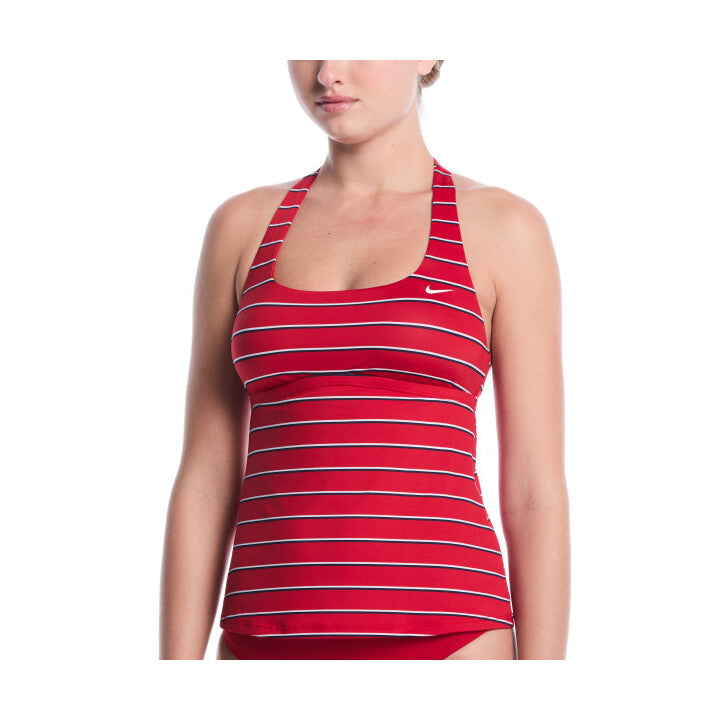 Nike Swim Effortless Preppy Pinstripe Square Neck Tankini