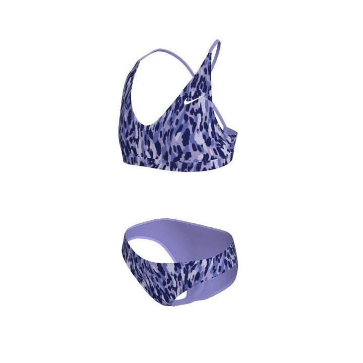 Nike Big Girls' Swim Running Wild Lace up Bikini Set